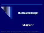 PPT - The Master Budget PowerPoint Presentation, free download - ID:1609076
