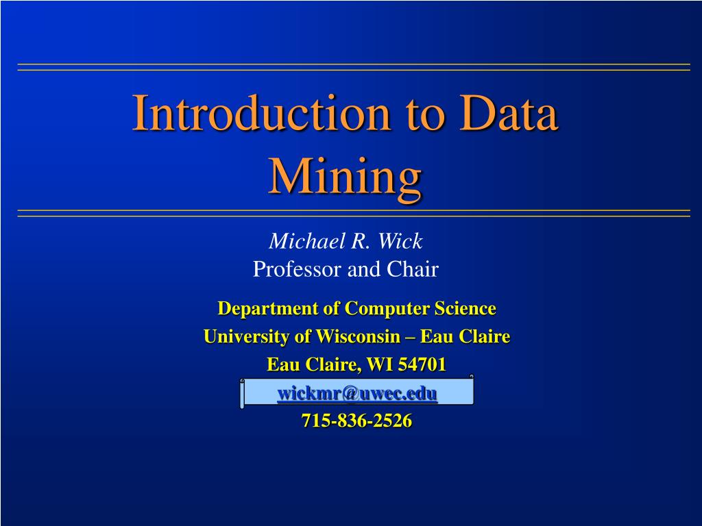 PPT - Introduction to Data Mining PowerPoint Presentation, free ...
