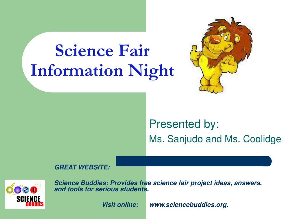PPT - Science Fair Information Night PowerPoint Presentation, free ...