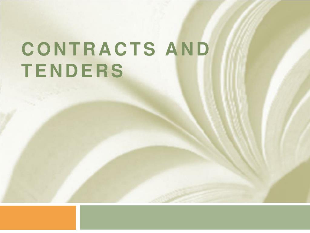 PPT - ContractS and tenderS PowerPoint Presentation, free download - ID ...