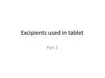 PPT - Major excipients used in tablets PowerPoint Presentation, free ...