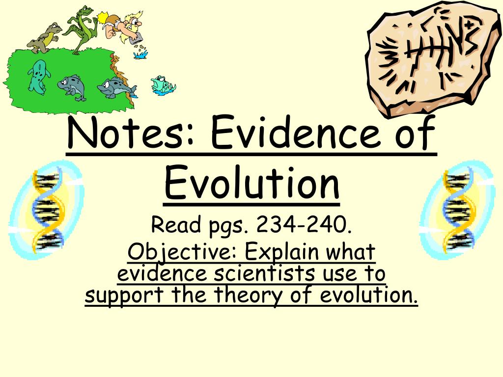 PPT - Notes: Evidence of Evolution PowerPoint Presentation, free ...