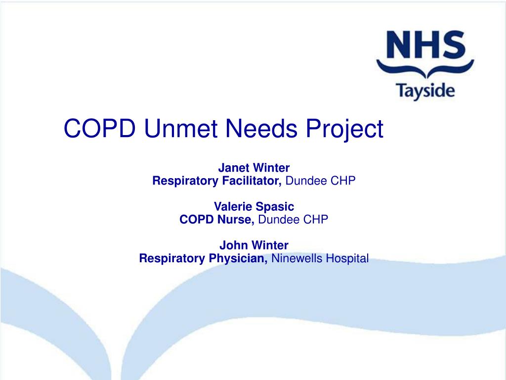 PPT - COPD Unmet Needs Project PowerPoint Presentation, free download ...