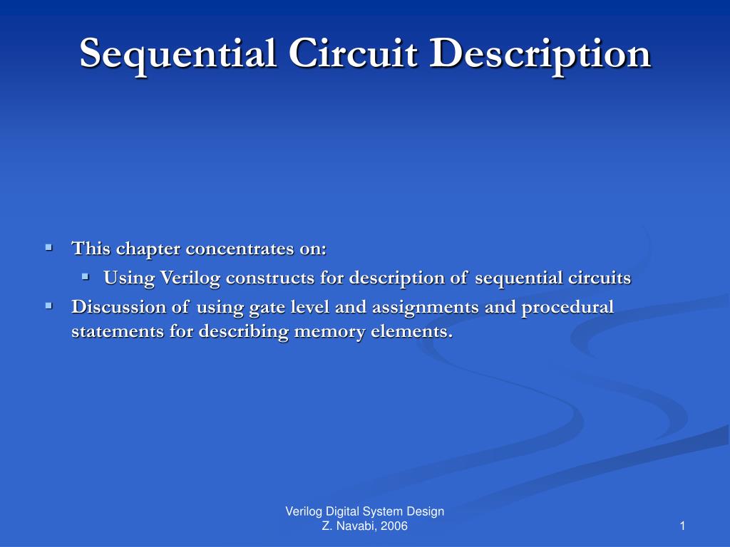 PPT - Sequential Circuit Description PowerPoint Presentation, free ...