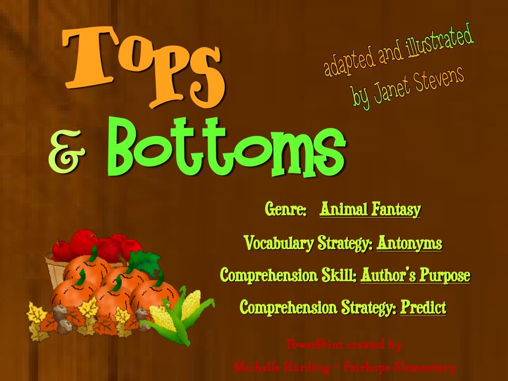PPT - Tops & Bottoms PowerPoint Presentation, free download - ID:548015