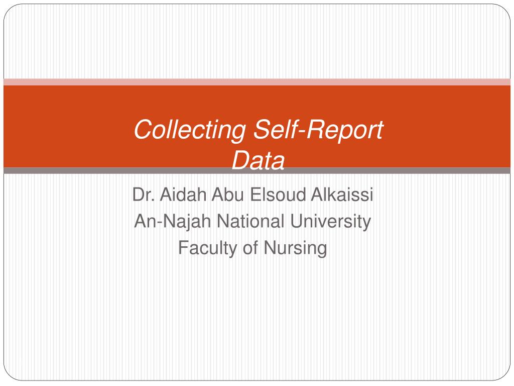 PPT - Collecting Self-Report Data PowerPoint Presentation, free ...