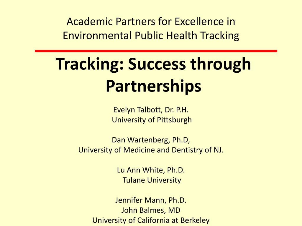 PPT - Tracking: Success through Partnerships PowerPoint Presentation ...