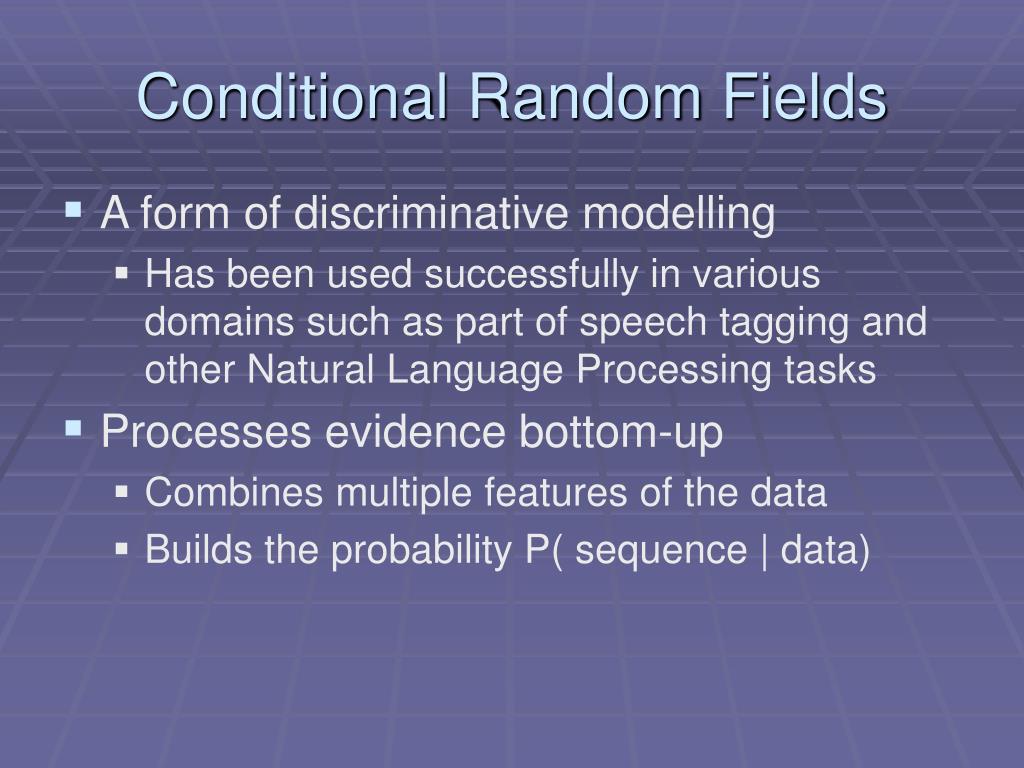 PPT - Conditional Random Fields PowerPoint Presentation, free download ...