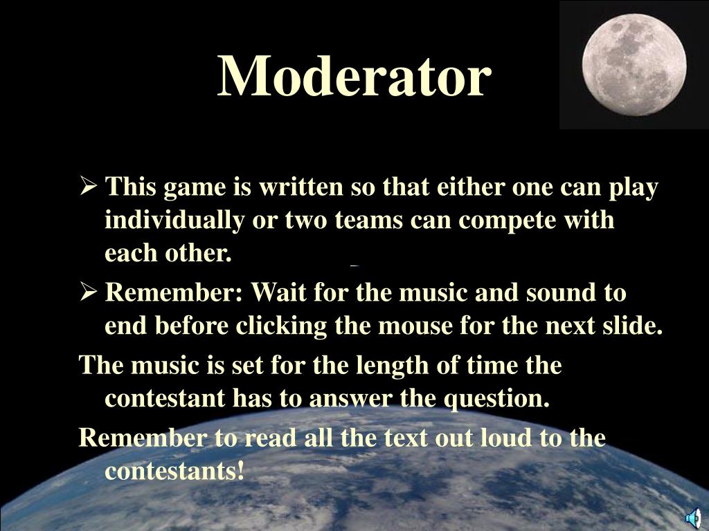 PPT - Moderator PowerPoint Presentation, free download - ID:549135