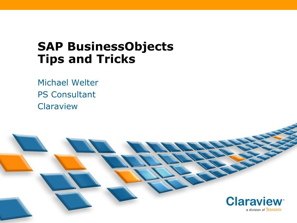 PPT - SAP BusinessObjects Tips and Tricks PowerPoint Presentation, free ...