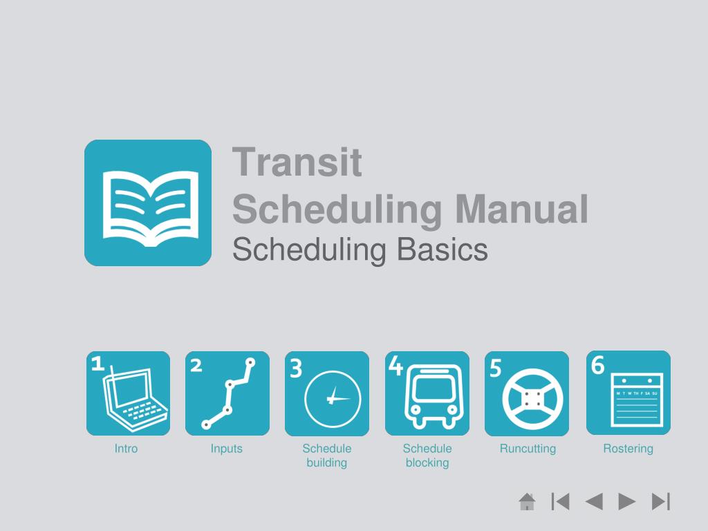 PPT - Transit Scheduling Manual PowerPoint Presentation, free download ...