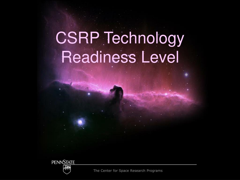 PPT - CSRP Technology Readiness Level PowerPoint Presentation, free ...