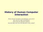 PPT - History of Human Computer Interaction PowerPoint Presentation ...