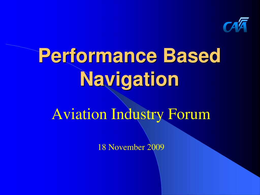 PPT - Performance Based Navigation PowerPoint Presentation, free ...