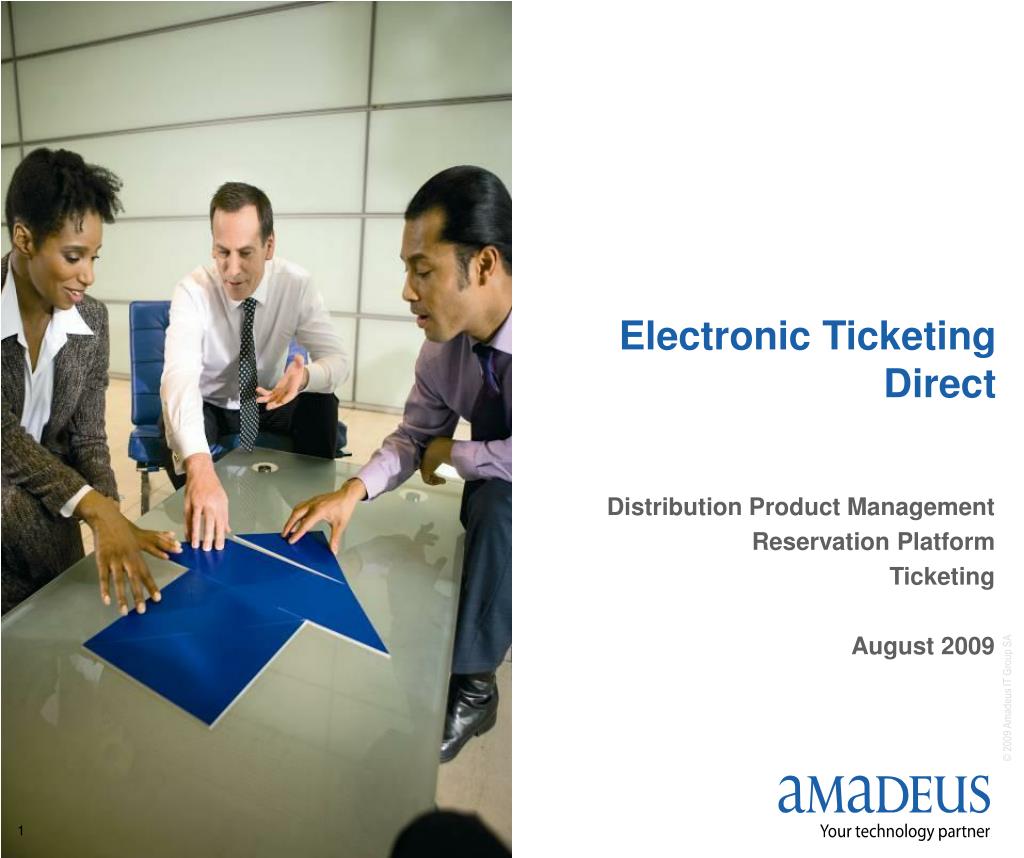 PPT - Electronic Ticketing Direct PowerPoint Presentation, free ...