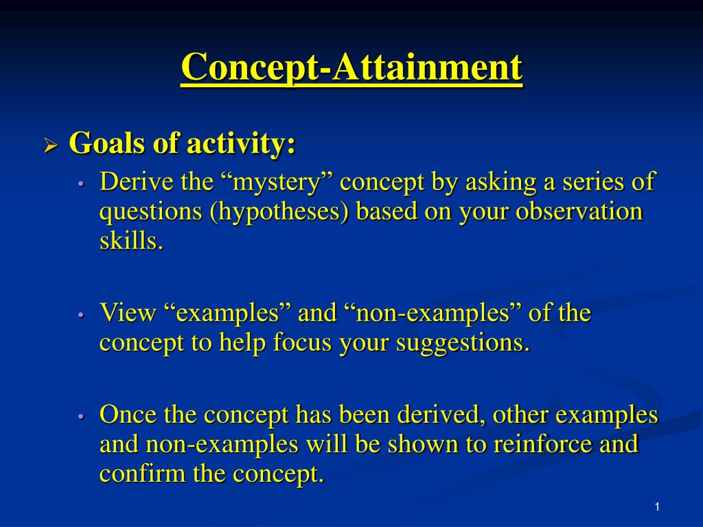 PPT - Concept-Attainment PowerPoint Presentation, free download - ID:553251