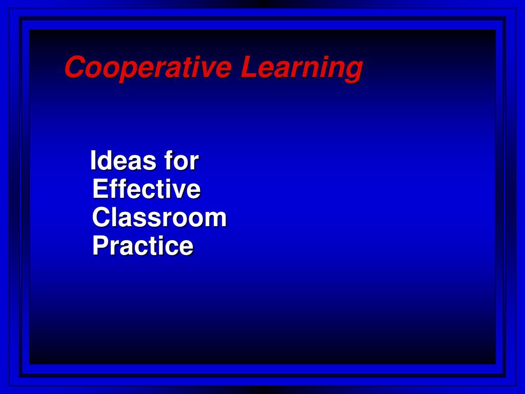 PPT - Cooperative Learning PowerPoint Presentation, free download - ID ...