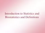 PPT - INTRODUCTION TO BIOSTATISTICS PowerPoint Presentation, free ...
