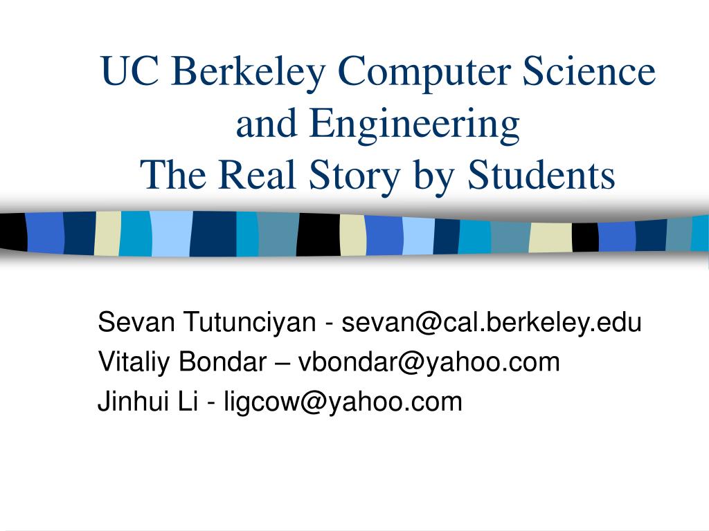 PPT - UC Berkeley Computer Science and Engineering The Real Story by ...