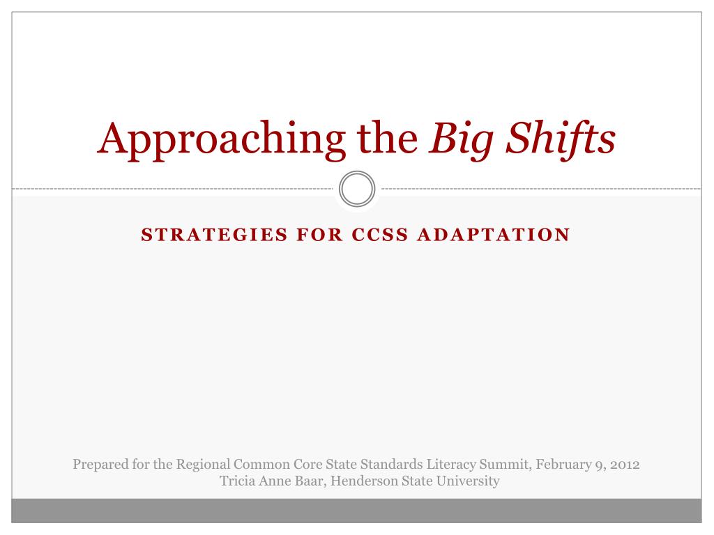 PPT - Approaching the Big Shifts PowerPoint Presentation, free download ...