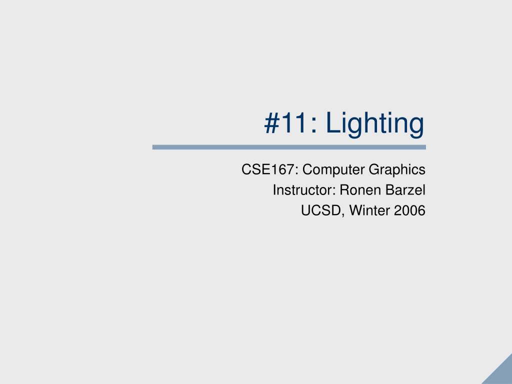 PPT - #11: Lighting PowerPoint Presentation, free download - ID:562902