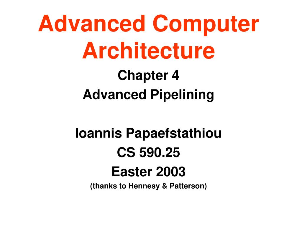 PPT - Advanced Computer Architecture PowerPoint Presentation, free ...