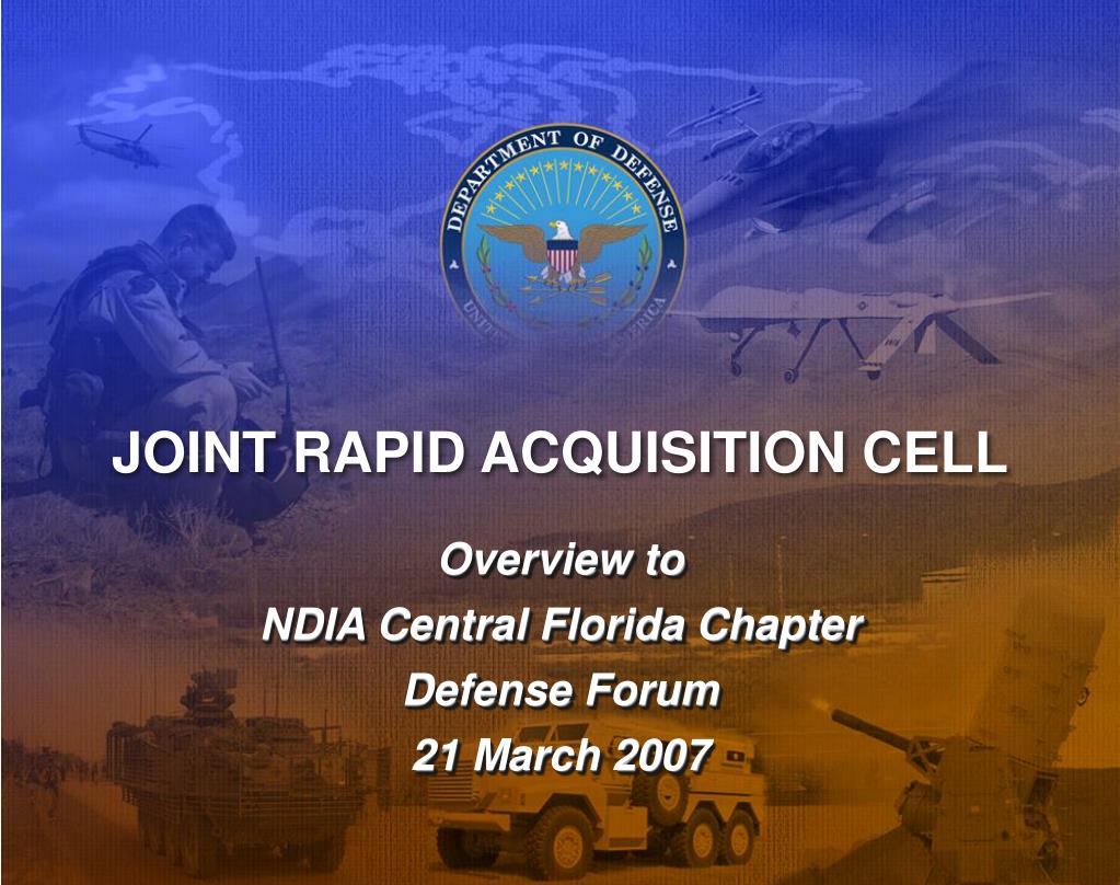 PPT - JOINT RAPID ACQUISITION CELL PowerPoint Presentation, free ...
