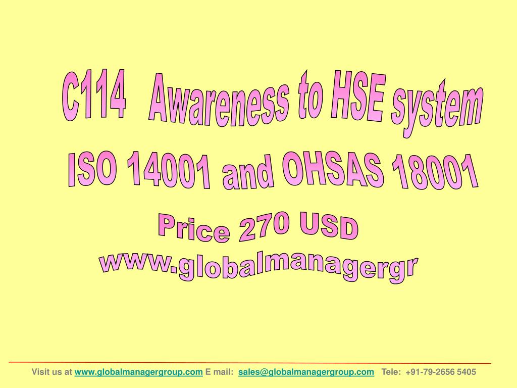 PPT - HSE Awareness Training PowerPoint Presentation, free download ...