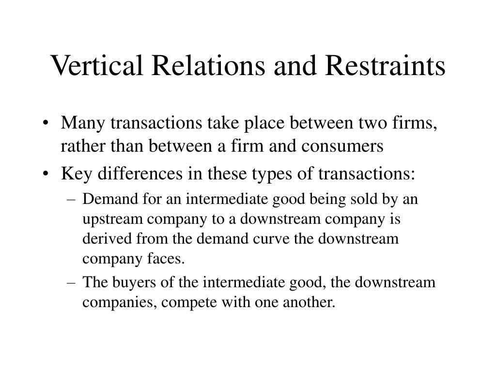 PPT - Vertical Relations and Restraints PowerPoint Presentation, free ...