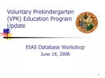 PPT - Florida Voluntary Prekindergarten VPK Assessment Instructional ...