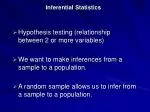 PPT - Inferential Statistics: SPSS PowerPoint Presentation, free ...