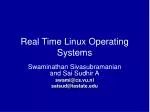 PPT - REAL-TIME OPERATING SYSTEMS PowerPoint Presentation, free download - ID:9300982