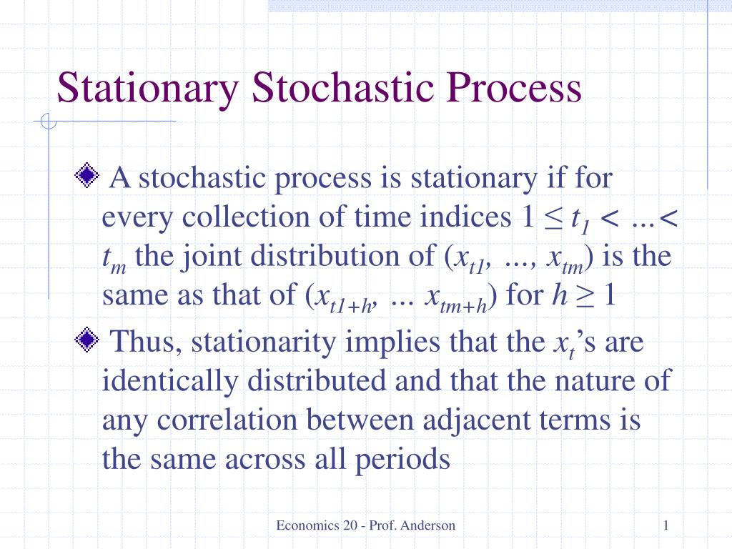 PPT - Stationary Stochastic Process PowerPoint Presentation, free ...