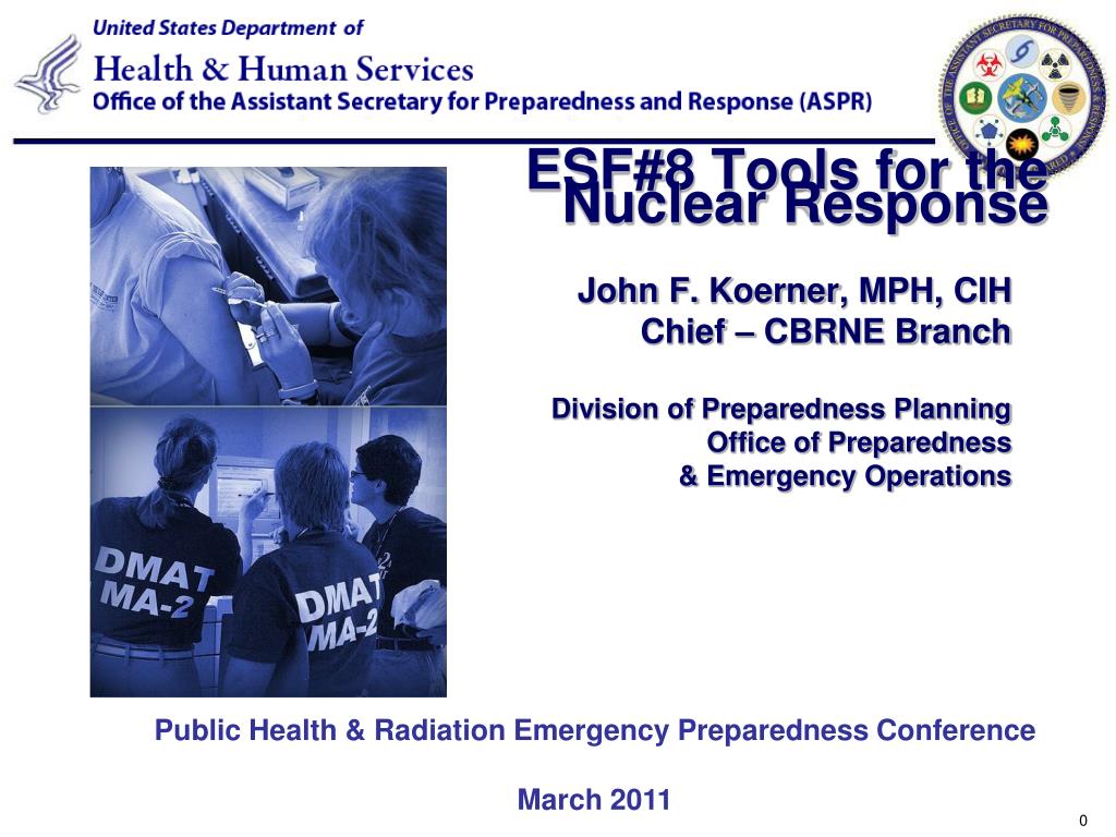 PPT - ESF#8 Tools for the Nuclear Response PowerPoint Presentation ...