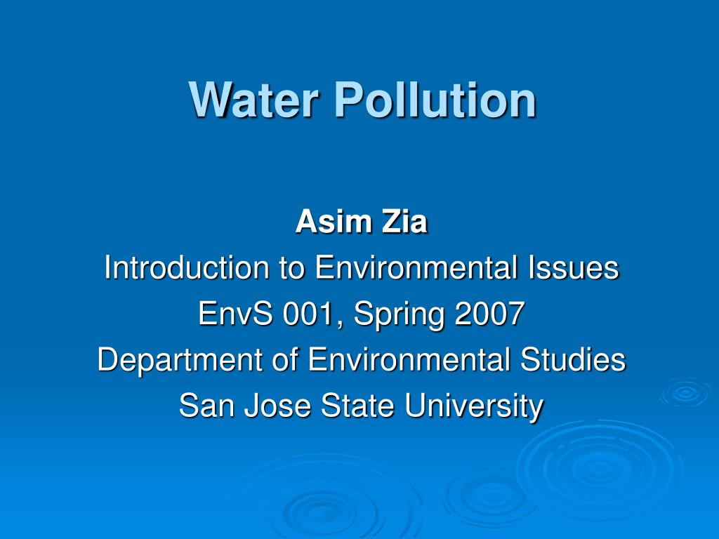 PPT - Water Pollution PowerPoint Presentation, free download - ID:5766