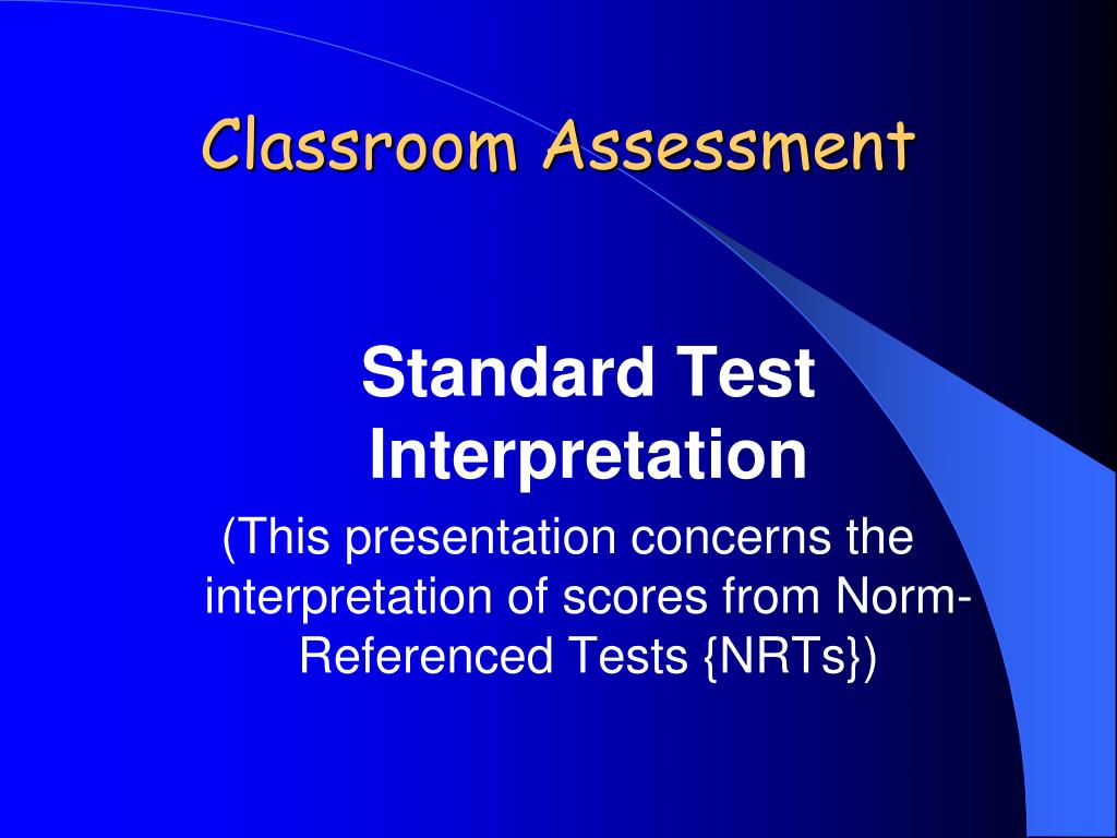 PPT - Classroom Assessment PowerPoint Presentation, free download - ID ...