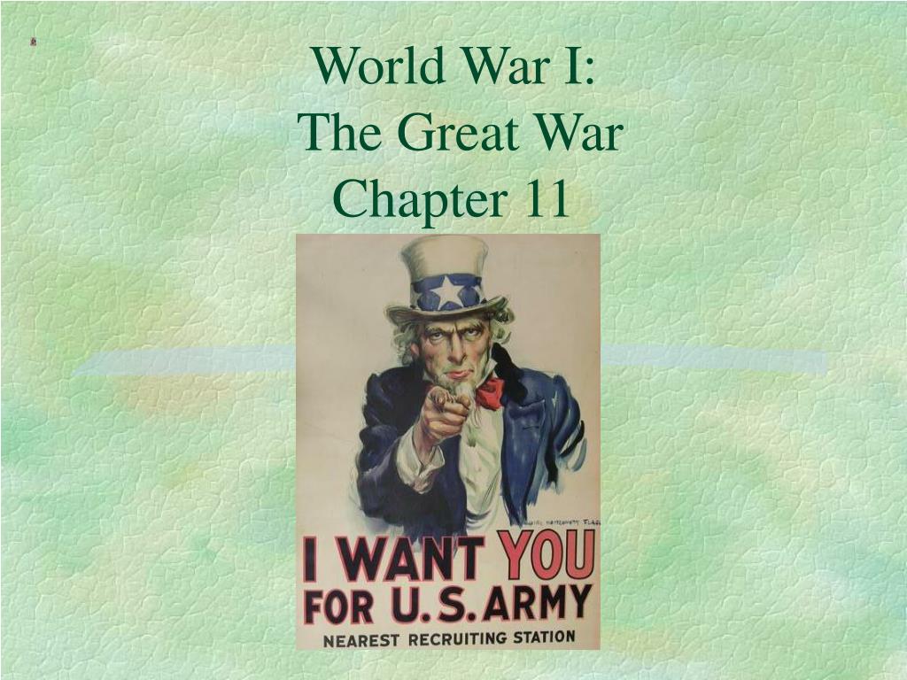 PPT - World War I: The Great War Chapter 11 PowerPoint Presentation ...
