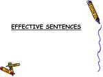 PPT - Effective Sentences PowerPoint Presentation, free download - ID ...