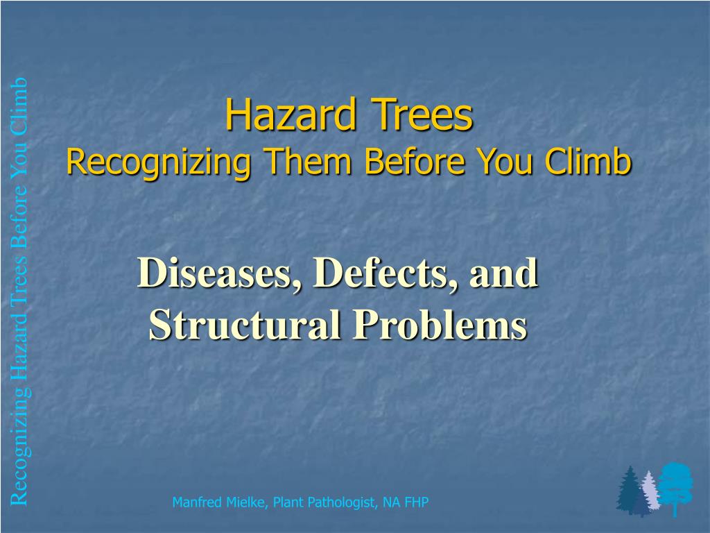 PPT - Hazard Trees Recognizing Them Before You Climb PowerPoint ...