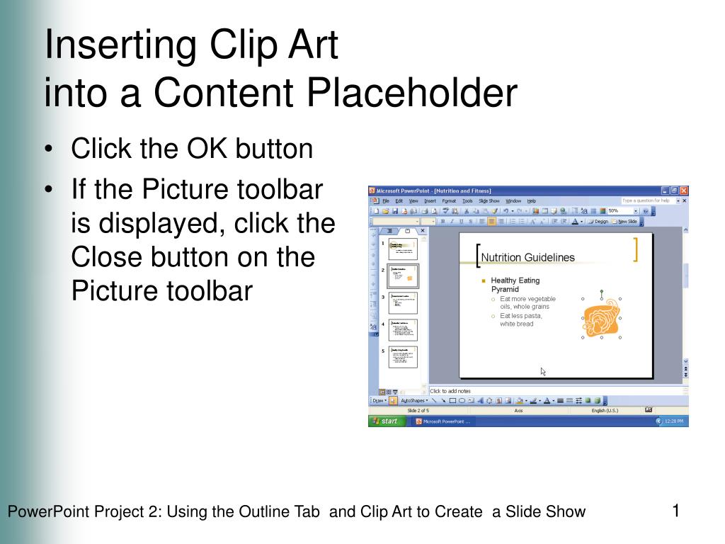 PPT - Inserting Clip Art into a Content Placeholder PowerPoint ...