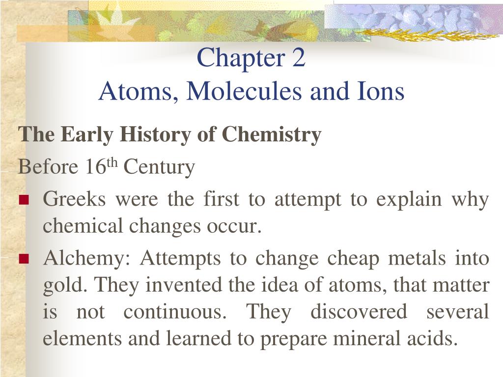 PPT - Chapter 2 Atoms, Molecules and Ions PowerPoint Presentation, free ...
