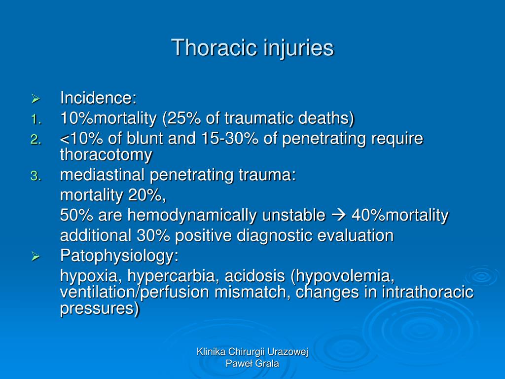 PPT - Thoracic injuries PowerPoint Presentation, free download - ID:586496