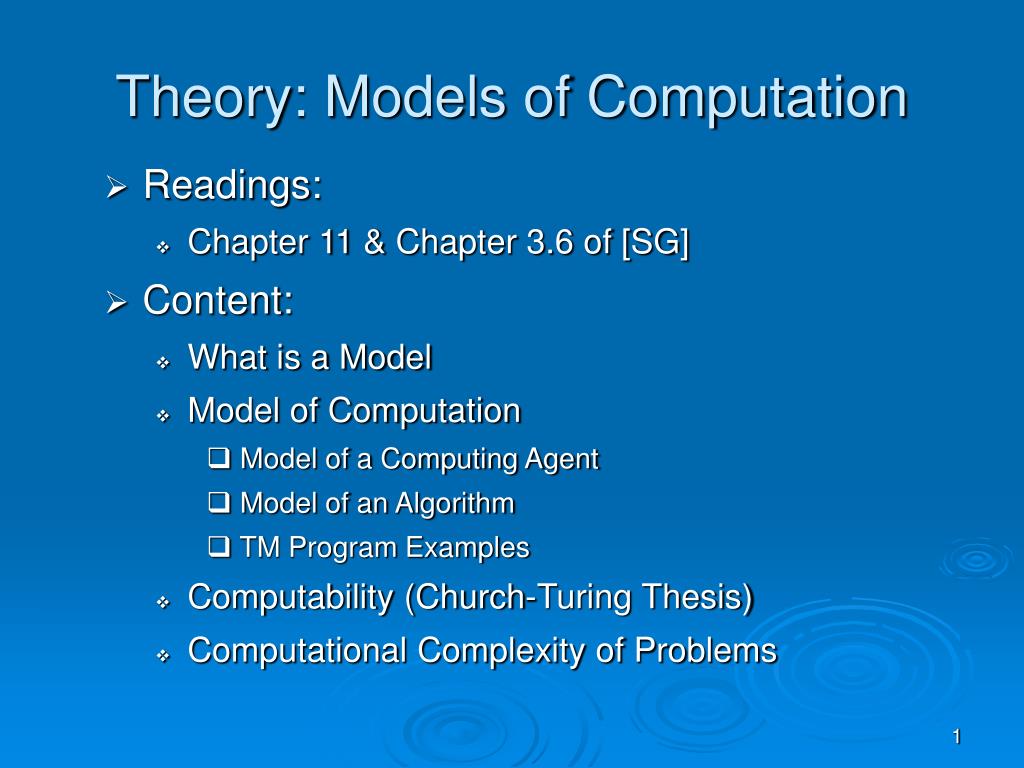 PPT - Theory: Models of Computation PowerPoint Presentation, free ...