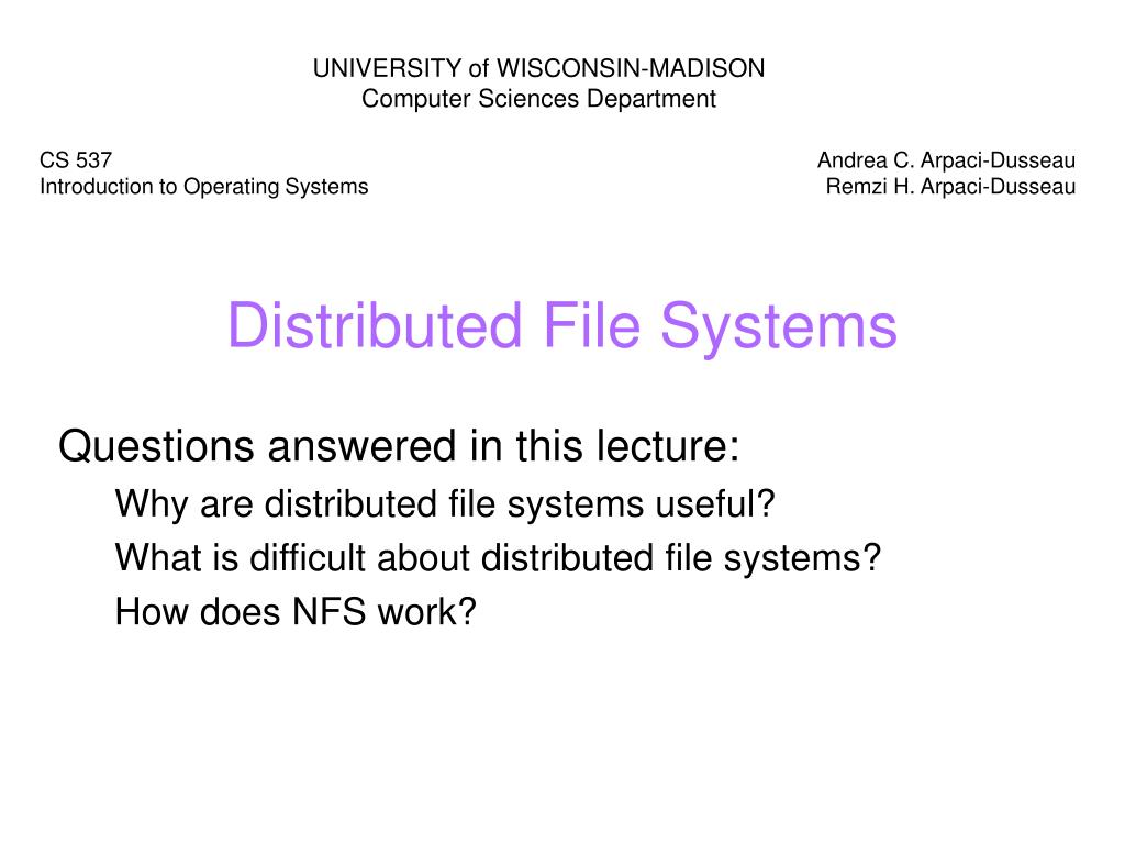 PPT - Distributed File Systems PowerPoint Presentation, free download ...