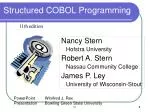 PPT - Chapter 1 INTRODUCTION TO STRUCTURED PROGRAM DESIGN IN COBOL PowerPoint Presentation - ID ...