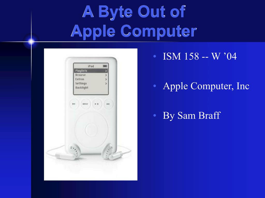 PPT - A Byte Out of Apple Computer PowerPoint Presentation, free ...