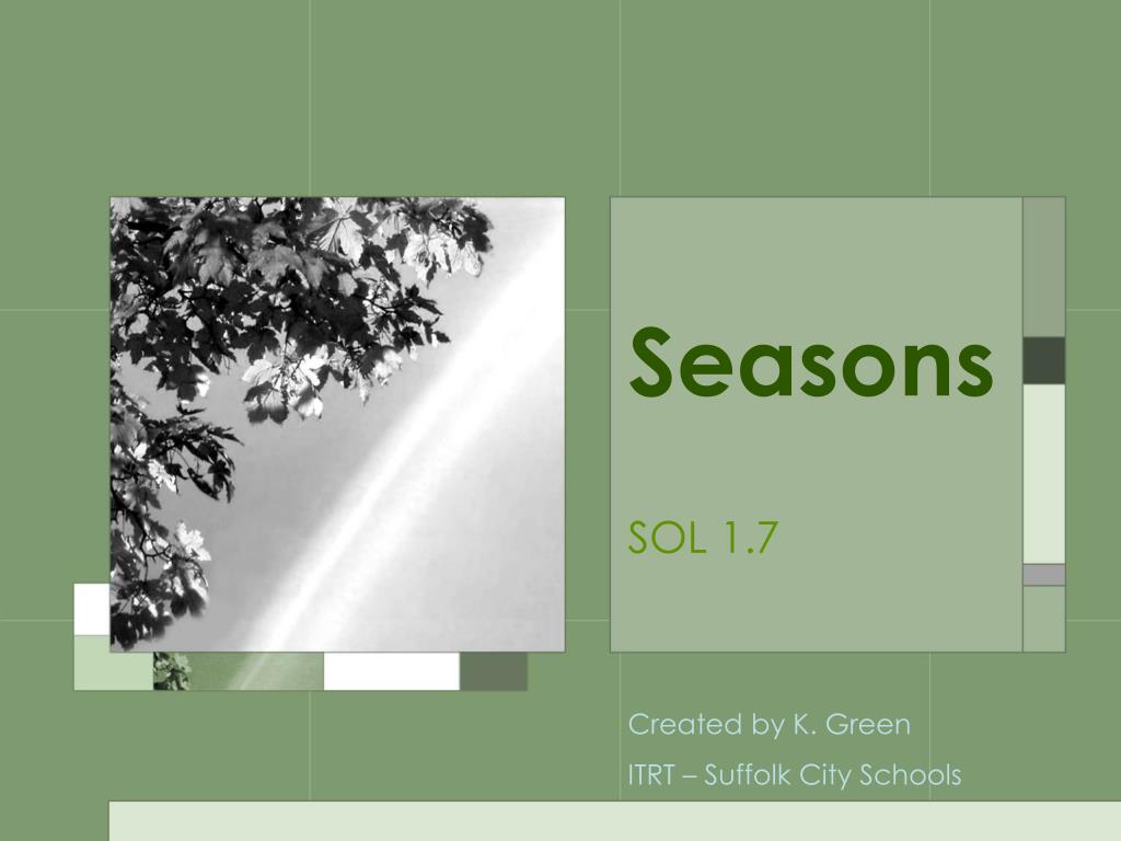 PPT - Seasons PowerPoint Presentation, free download - ID:590565
