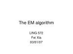 PPT - A Gentle Introduction to the EM Algorithm PowerPoint Presentation ...
