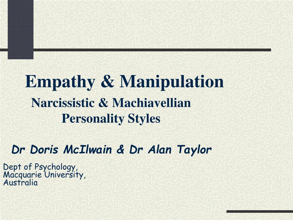 PPT - Empathy & Manipulation PowerPoint Presentation, free download ...