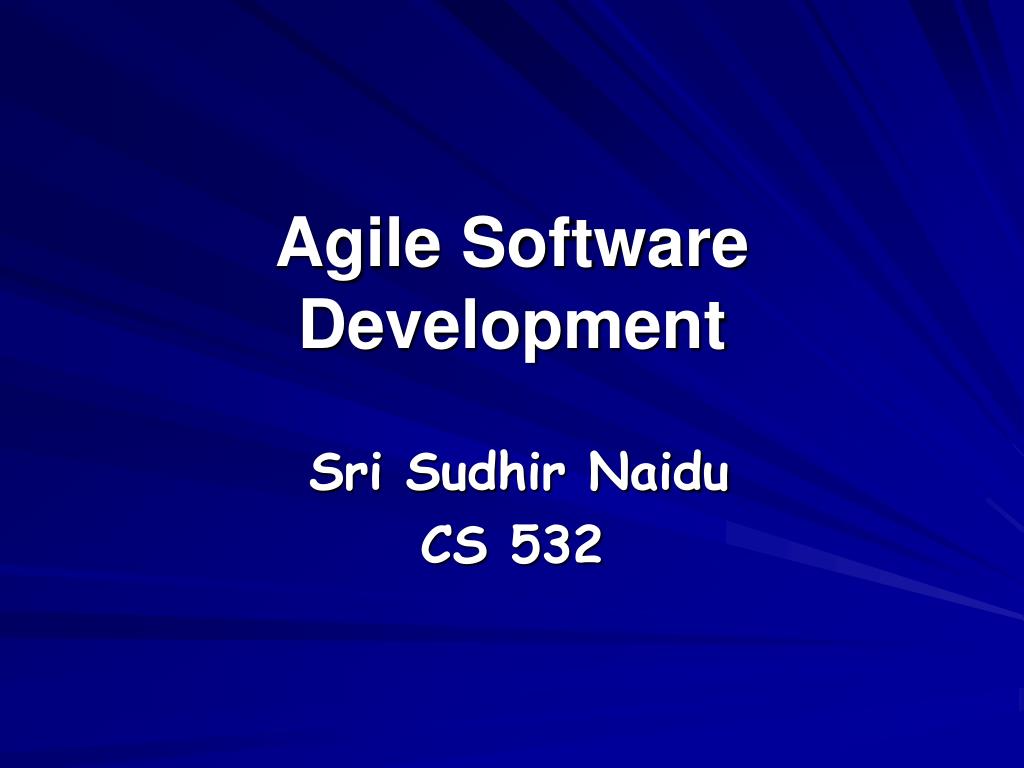 PPT - Agile Software Development PowerPoint Presentation, free download ...